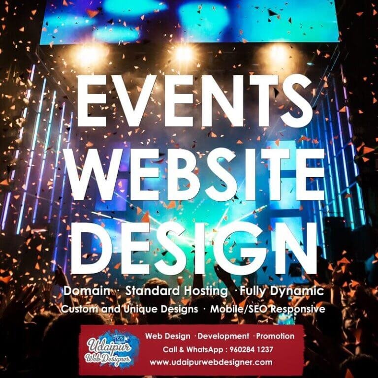 Event Management Company Website Design in Udaipur, Best event website ...